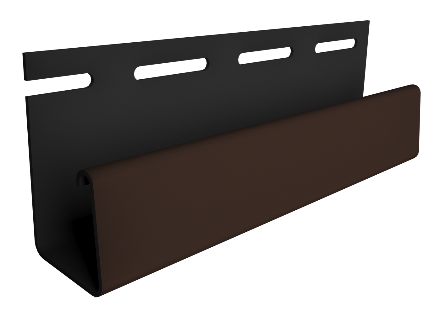 Профиль J18 Шоколадный для сайдинга и фасадных панелей Docke купить недорого от производителя